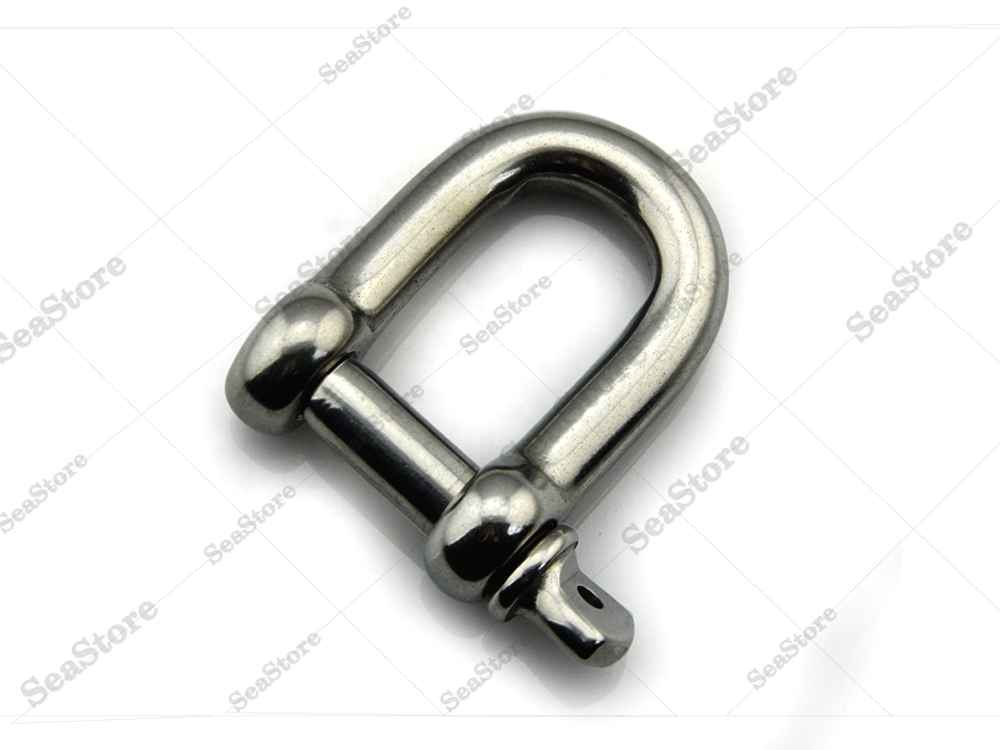 STAINLESS STEEL SCREW PIN "D" SHACKLES IMPA: 233502 | Sea Store